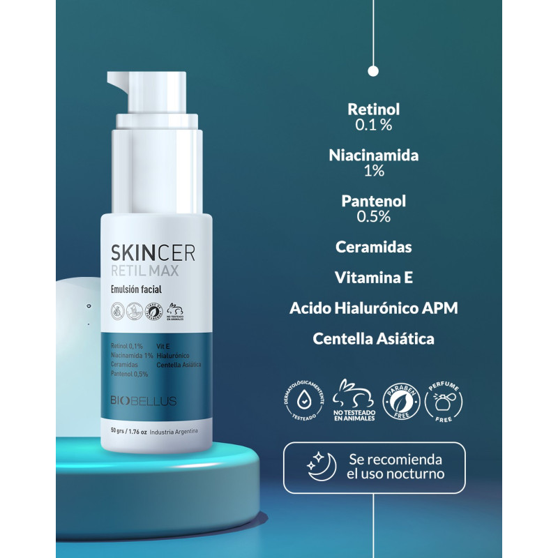 BioBellus - SkinCer Retil Max - Emulsión Facial x 50 g